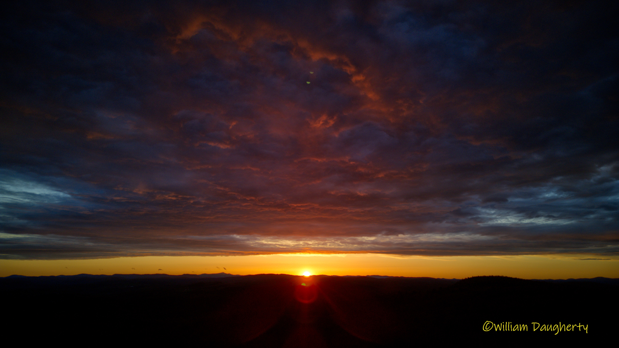 Pretty impressive sunset skies this evening. Plainfield, New Hampshire ...