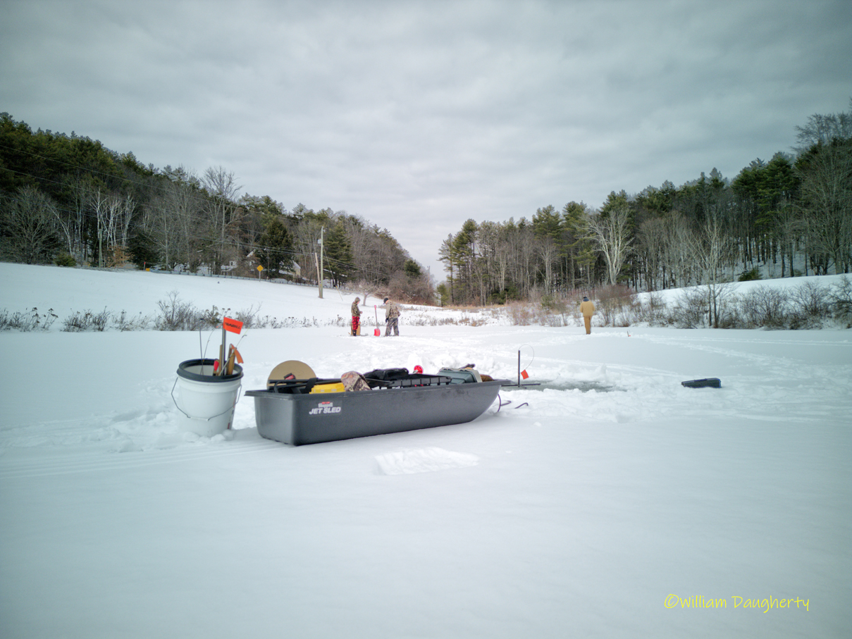 The boys are at it again! Ice fishing on "Lake Sutherland" - Plainfield ...